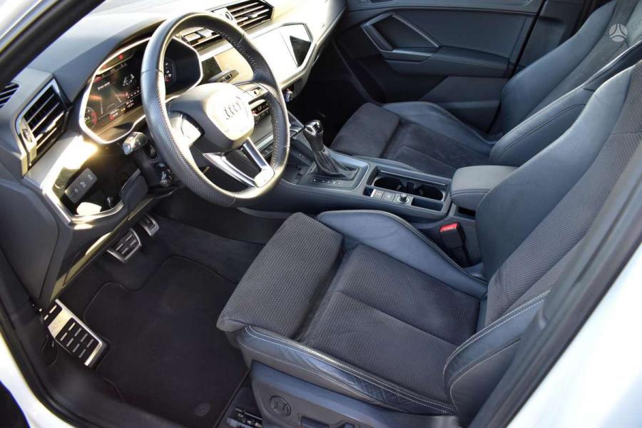 White Audi Q3 2019 in Taurage, with an engine capacity of 1.97 L and mileage of 190 thousand km for 19500 €, photo 9 on AUTOMOTO.COM.LV
