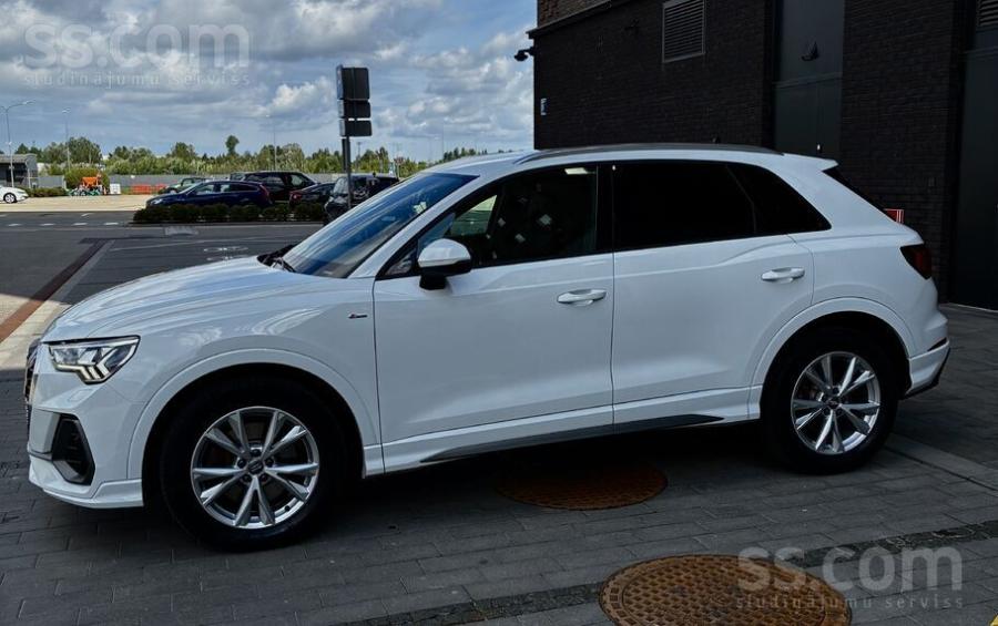 White Audi Q3 2019 in Riga, with an engine capacity of 2.00 L and mileage of 200 thousand km for 21800 €, photo 3 on AUTOMOTO.COM.LV