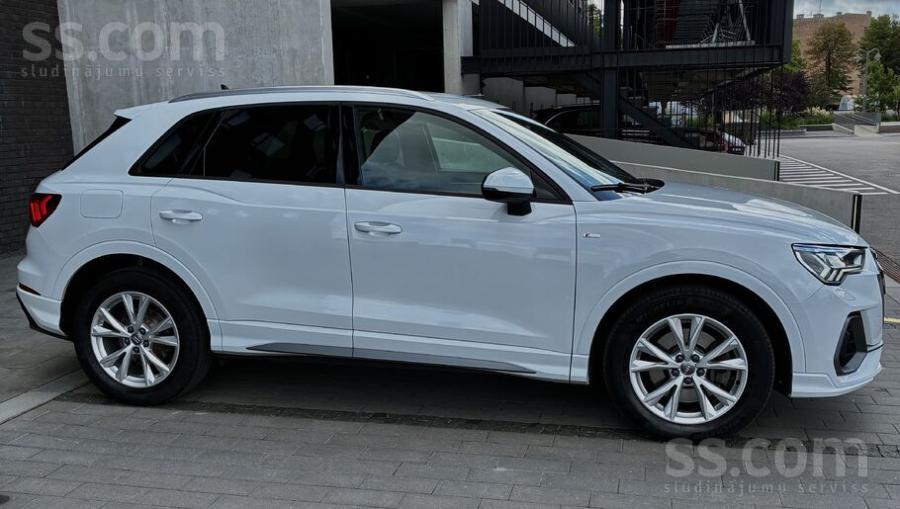 White Audi Q3 2019 in Riga, with an engine capacity of 2.00 L and mileage of 200 thousand km for 21800 €, photo 4 on AUTOMOTO.COM.LV