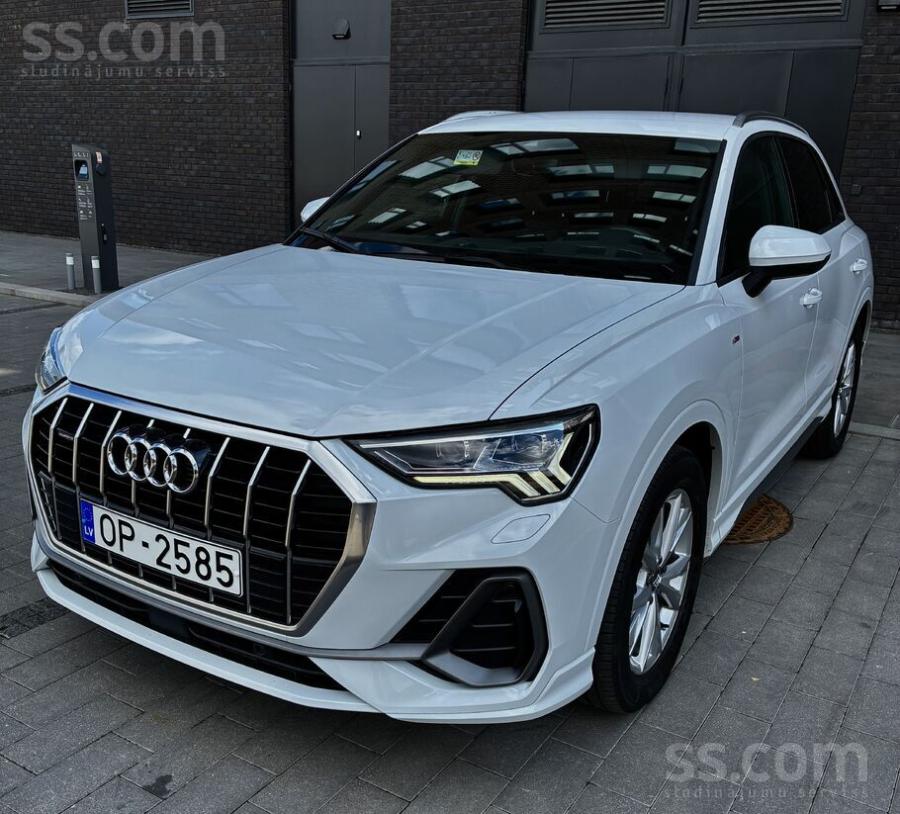 White Audi Q3 2019 in Riga, with an engine capacity of 2.00 L and mileage of 200 thousand km for 21800 €, photo 8 on AUTOMOTO.COM.LV