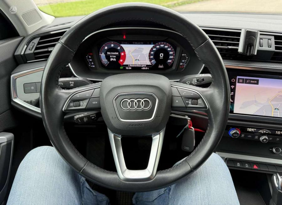 White Audi Q3 2019 in Siauliai, with an engine capacity of 1.97 L and mileage of 183 thousand km for 17200 €, photo 15 on AUTOMOTO.COM.LV