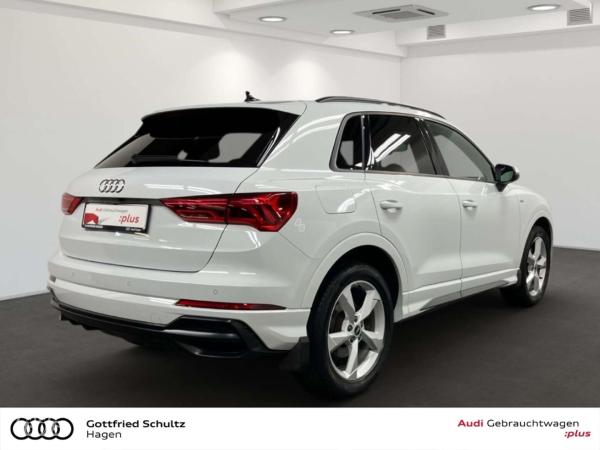 White Audi Q3 2021 in Kaunas, with an engine capacity of 1.40 L and mileage of 67 thousand km for 30074 €, photo 4 on AUTOMOTO.COM.LV