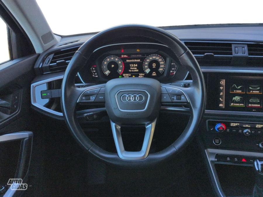 White Audi Q3 2021 in Kaunas, with an engine capacity of 2.00 L and mileage of 63 thousand km for 33092 €, photo 12 on AUTOMOTO.COM.LV