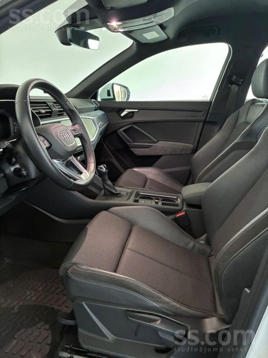 Balts Audi Q3 2021 Rīga, ar dzinēja tilpumu 2.00 L un nobraukumu 70 tūkst. km par 31490 €, foto 8 vietnē AUTOMOTO.COM.LV