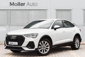 White Audi Q3 2021 in Ventspils, with an engine capacity of 1.50 L and mileage of 109 thousand km for 28450 €, photo  on AUTOMOTO.COM.LV
