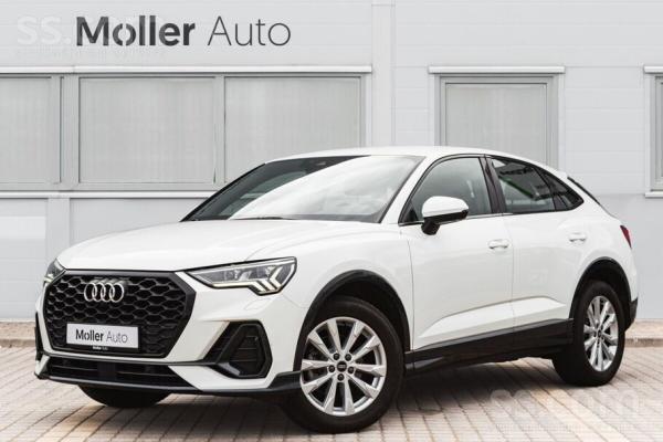 White Audi Q3 2021 in Ventspils, with an engine capacity of 1.50 L and mileage of 109 thousand km for 28450 €, photo 1 on AUTOMOTO.COM.LV