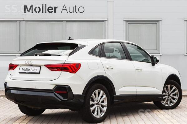 White Audi Q3 2021 in Ventspils, with an engine capacity of 1.50 L and mileage of 109 thousand km for 28450 €, photo 5 on AUTOMOTO.COM.LV