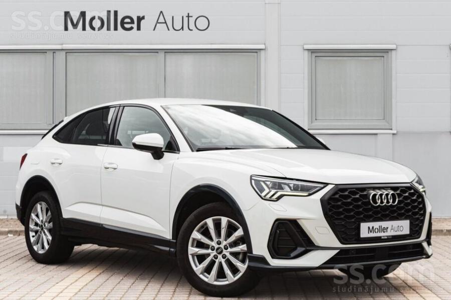White Audi Q3 2021 in Ventspils, with an engine capacity of 1.50 L and mileage of 109 thousand km for 28450 €, photo 8 on AUTOMOTO.COM.LV