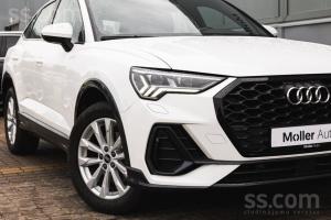 White Audi Q3 2021 in Ventspils, with an engine capacity of 1.50 L and mileage of 109 thousand km for 28450 €, photo 12 on AUTOMOTO.COM.LV