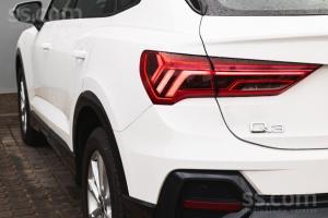White Audi Q3 2021 in Ventspils, with an engine capacity of 1.50 L and mileage of 109 thousand km for 28450 €, photo 13 on AUTOMOTO.COM.LV