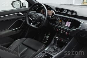 White Audi Q3 2021 in Ventspils, with an engine capacity of 1.50 L and mileage of 109 thousand km for 28450 €, photo 16 on AUTOMOTO.COM.LV