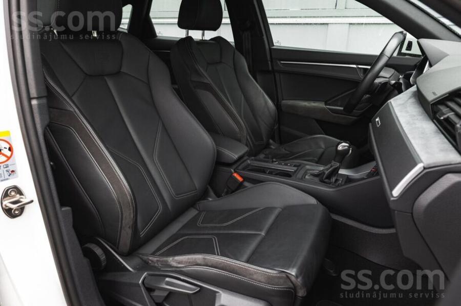 White Audi Q3 2021 in Ventspils, with an engine capacity of 1.50 L and mileage of 109 thousand km for 28450 €, photo 17 on AUTOMOTO.COM.LV