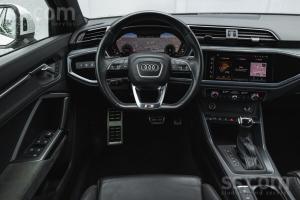 White Audi Q3 2021 in Ventspils, with an engine capacity of 1.50 L and mileage of 109 thousand km for 28450 €, photo 19 on AUTOMOTO.COM.LV