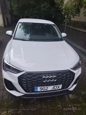 Balts Audi Q3 2021 Tallina, ar dzinēja tilpumu 1.50 L un nobraukumu 83 tūkst. km par 31000 €, foto  vietnē AUTOMOTO.COM.LV