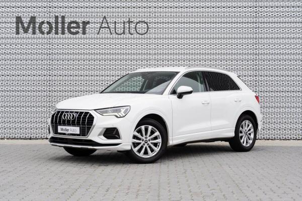 Balts Audi Q3 2021 Mārupe, ar dzinēja tilpumu 1.50 L un nobraukumu 46 tūkst. km par 25150 €, foto 1 vietnē AUTOMOTO.COM.LV