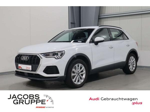 White Audi Q3 2022 in Kaunas, with an engine capacity of 2.00 L and mileage of 72 thousand km for 32669 €, photo 1 on AUTOMOTO.COM.LV