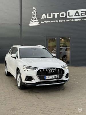Balts Audi Q3 2022 Viļņa, ar dzinēja tilpumu 1.98 L un nobraukumu 90 tūkst. km par 22500 €, foto  vietnē AUTOMOTO.COM.LV