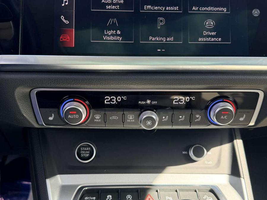 Balts Audi Q3 2022 Kauņa, ar dzinēja tilpumu 1.98 L un nobraukumu 110 tūkst. km par 23900 €, foto 24 vietnē AUTOMOTO.COM.LV