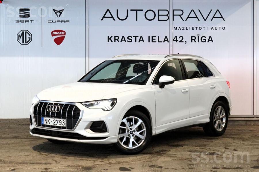 Белый Ауди Ку3 2023 в Рига, объемом двигателя 1.50 л и пробегом 39 тыс. км за 27500 €, фото 1 на AUTOMOTO.COM.LV