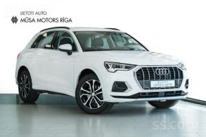 White Audi Q3 2023 in Riga, with an engine capacity of 1.50 L and mileage of 45 thousand km for 27900 €, photo 8 on AUTOMOTO.COM.LV