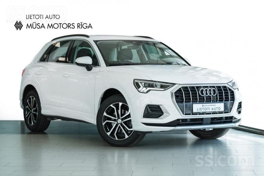 White Audi Q3 2023 in Riga, with an engine capacity of 1.50 L and mileage of 45 thousand km for 27900 €, photo 8 on AUTOMOTO.COM.LV