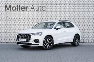 White Audi Q3 2023 in Marupe, with an engine capacity of 1.50 L and mileage of 45 thousand km for 30250 €, photo  on AUTOMOTO.COM.LV