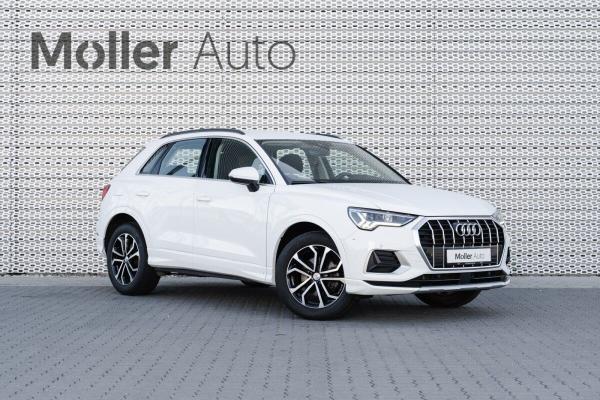 White Audi Q3 2023 in Marupe, with an engine capacity of 1.50 L and mileage of 45 thousand km for 30250 €, photo 3 on AUTOMOTO.COM.LV