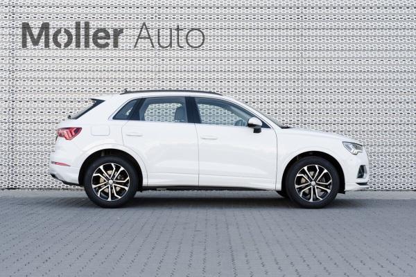 White Audi Q3 2023 in Marupe, with an engine capacity of 1.50 L and mileage of 45 thousand km for 30250 €, photo 6 on AUTOMOTO.COM.LV