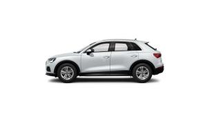 White Audi Q3 2024 in Vilnius, with an engine capacity of 1.50 L and mileage of 24 thousand km for 28300 €, photo 3 on AUTOMOTO.COM.LV