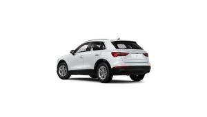 White Audi Q3 2024 in Vilnius, with an engine capacity of 1.50 L and mileage of 24 thousand km for 28300 €, photo 4 on AUTOMOTO.COM.LV