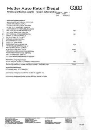 Белый Ауди Ку3 2024 в Вильнюс, объемом двигателя 1.50 л и пробегом 29 тыс. км за 29750 €, фото 17 на AUTOMOTO.COM.LV