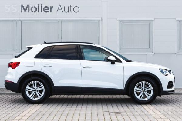 White Audi Q3 2024 in Ventspils, with an engine capacity of 1.50 L and mileage of 46 thousand km for 31050 €, photo 6 on AUTOMOTO.COM.LV