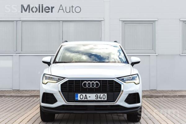 White Audi Q3 2024 in Ventspils, with an engine capacity of 1.50 L and mileage of 46 thousand km for 31050 €, photo 8 on AUTOMOTO.COM.LV