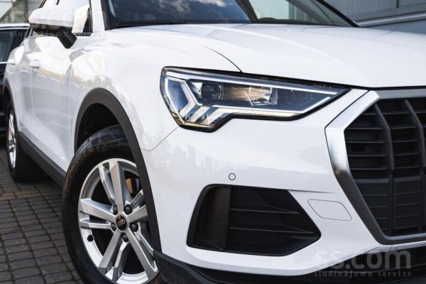 White Audi Q3 2024 in Ventspils, with an engine capacity of 1.50 L and mileage of 46 thousand km for 31050 €, photo 11 on AUTOMOTO.COM.LV