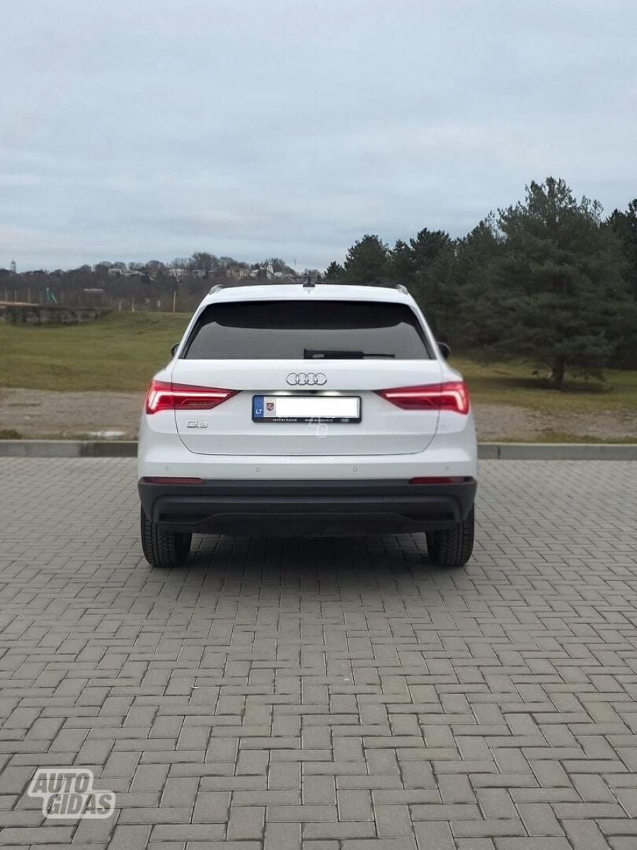 White Audi Q3 2025 in Kaunas, with an engine capacity of 1.50 L and mileage of 4 thousand km for 29900 €, photo 6 on AUTOMOTO.COM.LV