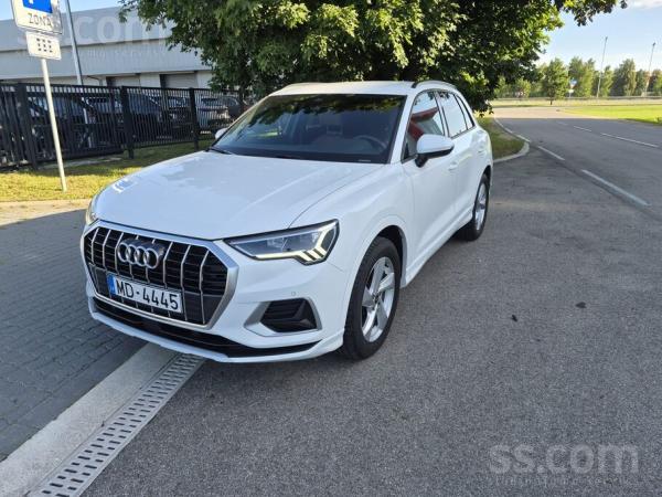 White Audi Q3 2025 in Riga, with an engine capacity of 1.50 L and mileage of 39 thousand km for 34500 €, photo 1 on AUTOMOTO.COM.LV