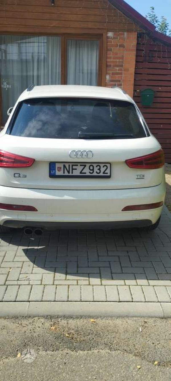 Balts Audi Q3 2012 Panevēža, ar dzinēja tilpumu 2.00 L un nobraukumu 326 tūkst. km par 9500 €, foto 7 vietnē AUTOMOTO.COM.LV