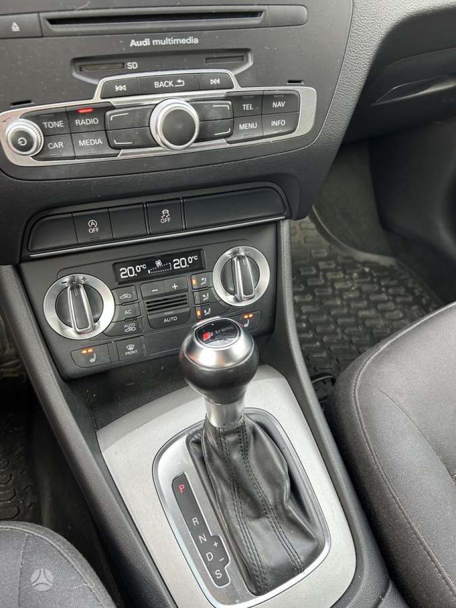 White Audi Q3 2012 in Taurage, with an engine capacity of 1.97 L and mileage of 268 thousand km for 8300 €, photo 10 on AUTOMOTO.COM.LV