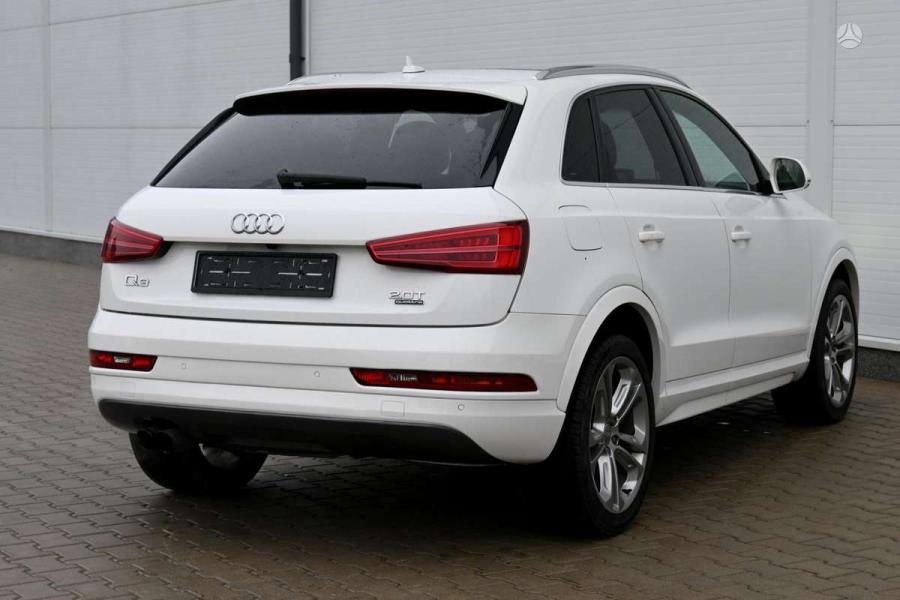White Audi Q3 2016 in Kretinga, with an engine capacity of 2.00 L and mileage of 139 thousand km for 13999 €, photo 8 on AUTOMOTO.COM.LV