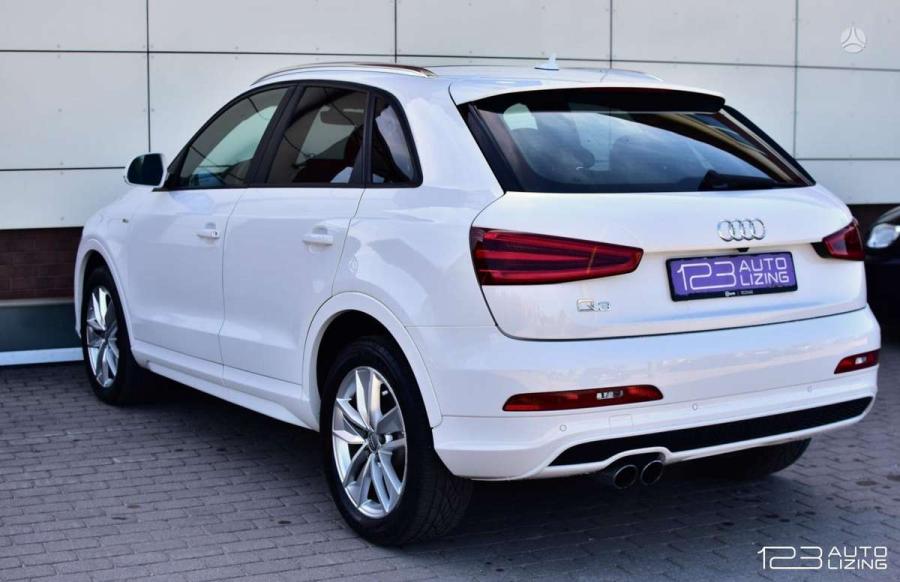 White Audi Q3 2018 in Kretinga, with an engine capacity of 2.00 L and mileage of 80 thousand km for 15900 €, photo 8 on AUTOMOTO.COM.LV