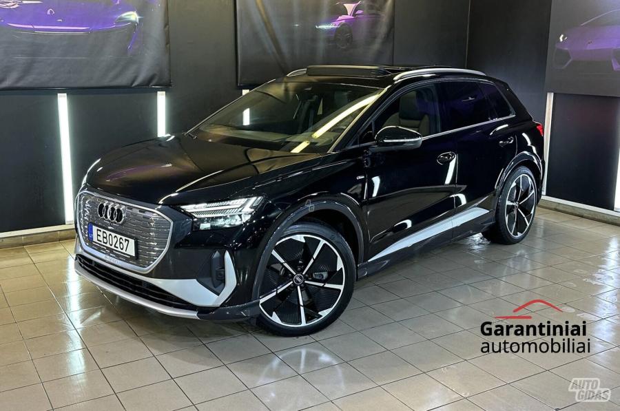 Черный Ауди Q4 e-tron 2021 в Авиженяй, объемом двигателя 82.00 л и пробегом 58 тыс. км за 35750 €, фото 1 на AUTOMOTO.COM.LV
