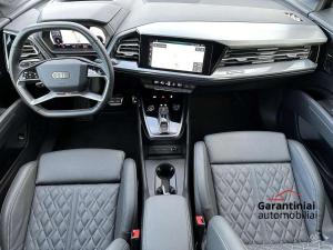 Black Audi Q4 e-tron 2021 in Vilnius, with an engine capacity of 0.00 L and mileage of 18 thousand km for 36550 €, photo 9 on AUTOMOTO.COM.LV
