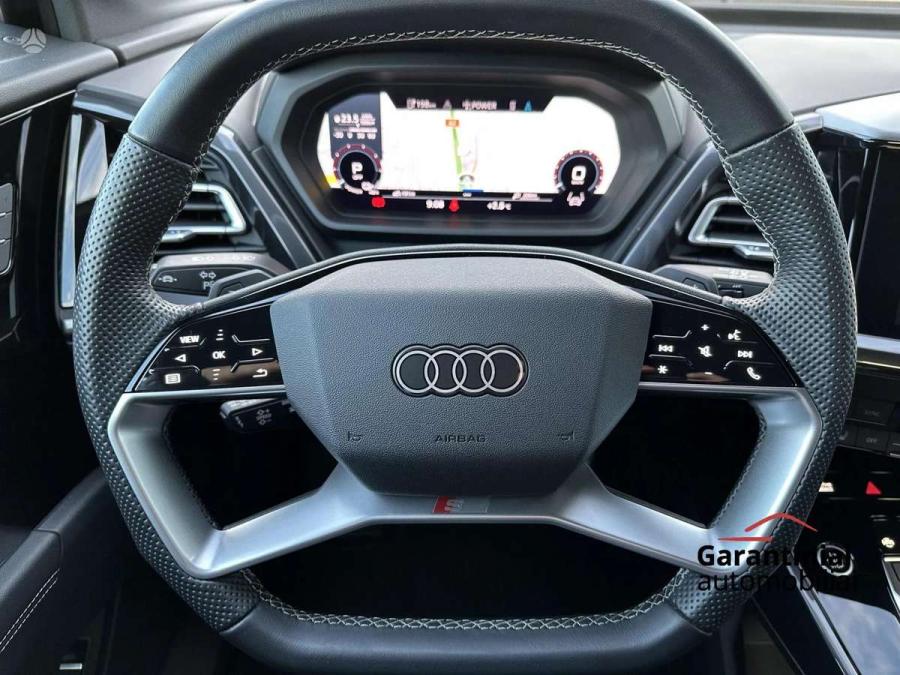 Black Audi Q4 e-tron 2021 in Vilnius, with an engine capacity of 0.00 L and mileage of 18 thousand km for 36550 €, photo 12 on AUTOMOTO.COM.LV
