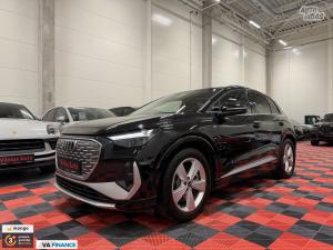 Melns Audi Q4 e-tron 2022 Viļņa, ar dzinēja tilpumu 0.00 L un nobraukumu 48 tūkst. km par 28990 €, foto  vietnē AUTOMOTO.COM.LV