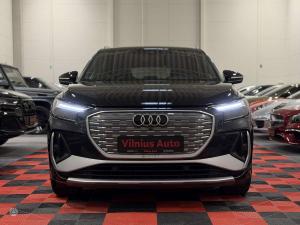 Black Audi Q4 e-tron 2022 in Vilnius, with an engine capacity of 0.00 L and mileage of 48 thousand km for 28990 €, photo 2 on AUTOMOTO.COM.LV