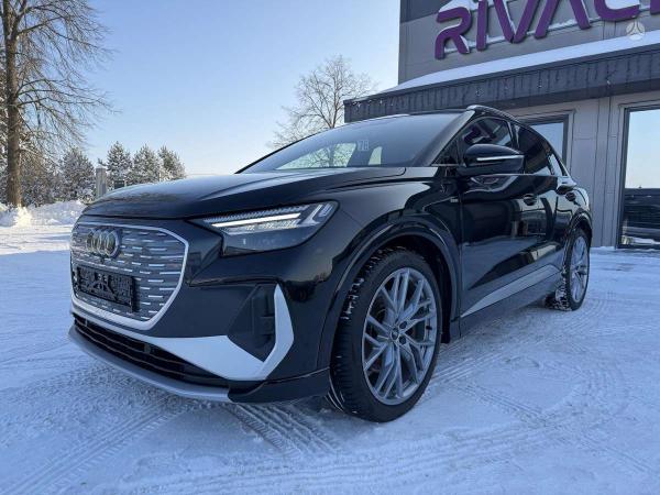 Melns Audi Q4 e-tron 2022 Šauļi, ar dzinēja tilpumu 0.00 L un nobraukumu 74 tūkst. km par 34990 €, foto 5 vietnē AUTOMOTO.COM.LV