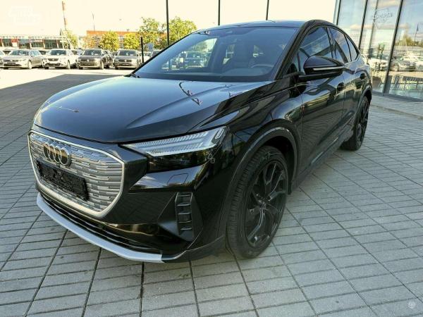 Black Audi Q4 e-tron 2022 in Kaunas, with an engine capacity of 0.00 L and mileage of 196 thousand km for 21700 €, photo 1 on AUTOMOTO.COM.LV