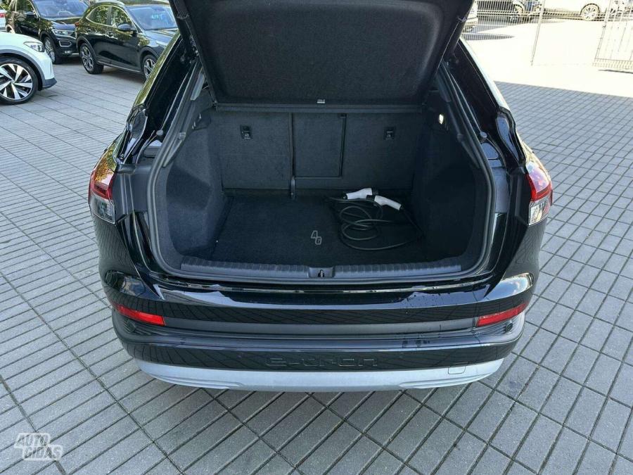 Black Audi Q4 e-tron 2022 in Kaunas, with an engine capacity of 0.00 L and mileage of 196 thousand km for 21700 €, photo 17 on AUTOMOTO.COM.LV