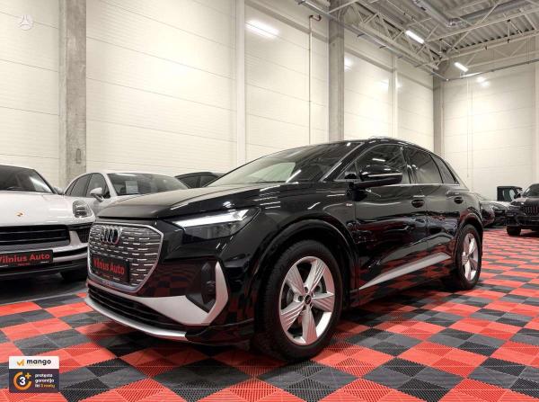 Черный Ауди Q4 e-tron 2022 в Вильнюс, объемом двигателя 0.00 л и пробегом 48 тыс. км за 27990 €, фото 1 на AUTOMOTO.COM.LV
