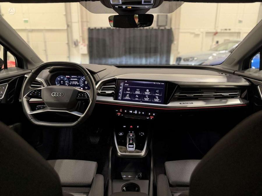 Melns Audi Q4 e-tron 2022 Viļņa, ar dzinēja tilpumu 0.00 L un nobraukumu 48 tūkst. km par 27990 €, foto 17 vietnē AUTOMOTO.COM.LV